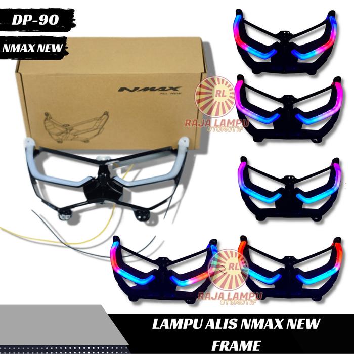 Jual Lampu Alis DRL Depan Nmax New RGB Plus Frame Alis Nmax 2020/2022 ...