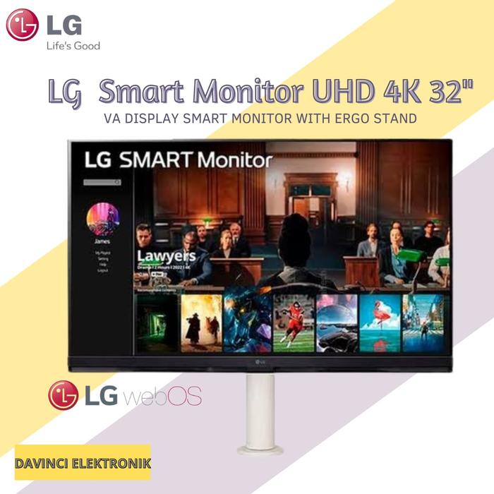 Jual LG SMART MONITOR 32SQ780S 32" 4K UHD VA WITH WEBOS AND ERGO STAND ...