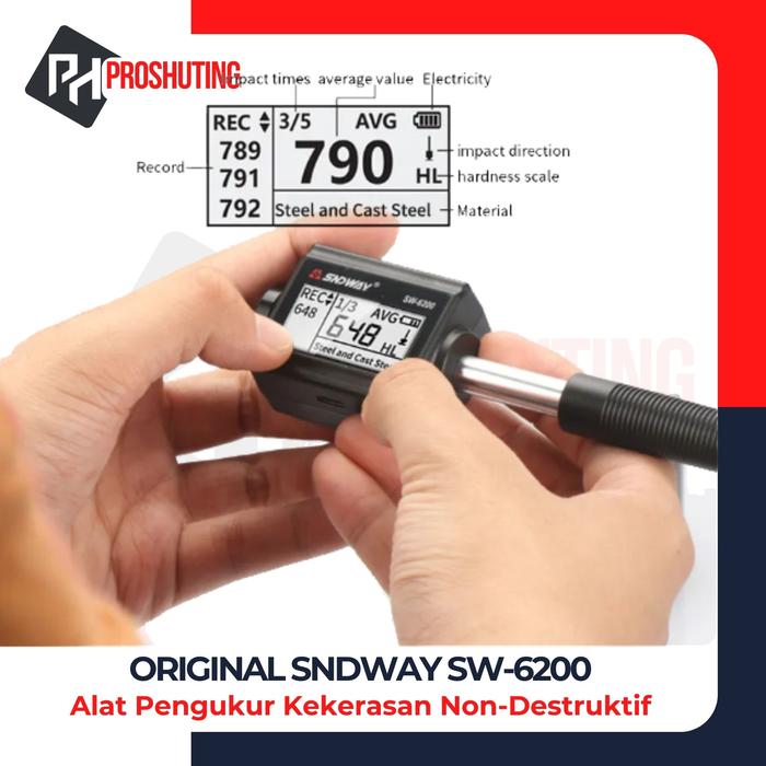 Jual Original SNDWAY Alat Ukur Kekerasan Logam Baja Besi Cor Alumunium ...