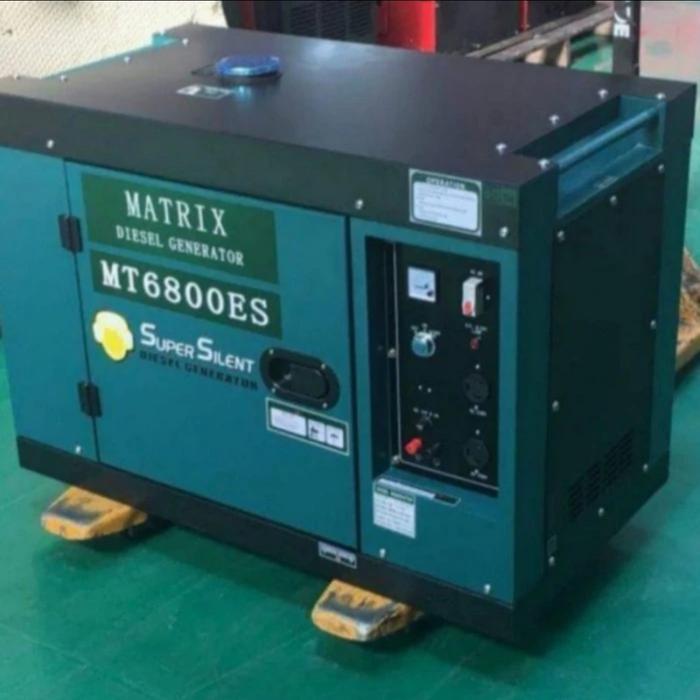Jual GENSET DIESEL SUPER SILENT MATRIX MT 6800 ES 5000 WATT - Jakarta ...