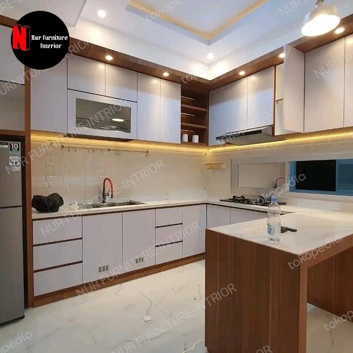 Jual kitchen set minimalis modern hpl/kitchen set minimalis Kustom ...