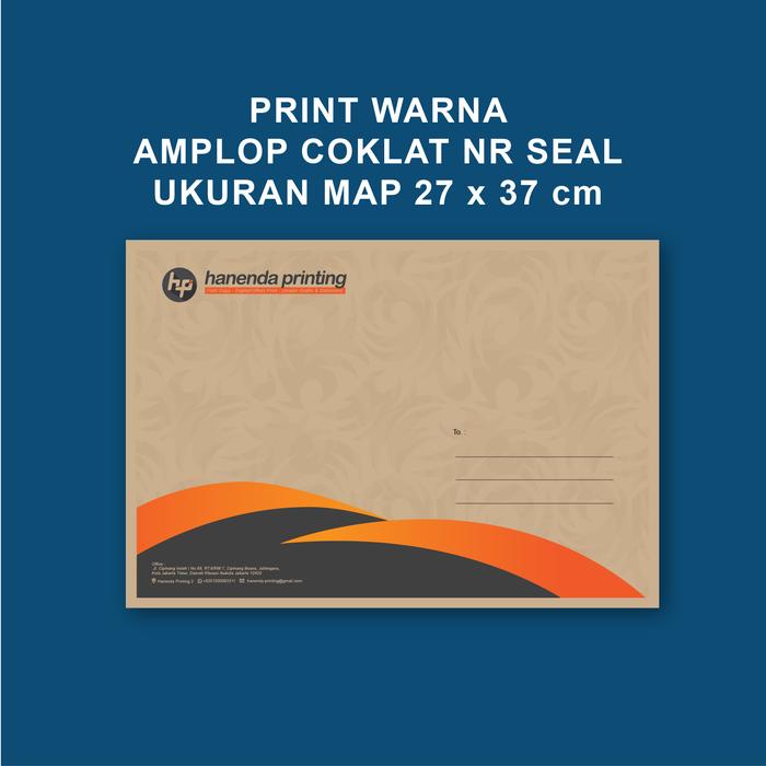 Jual PRINT CETAK AMPLOP COKLAT MAP 27,5 x 37 cm DAN SUPER MAP 29 x 40 ...
