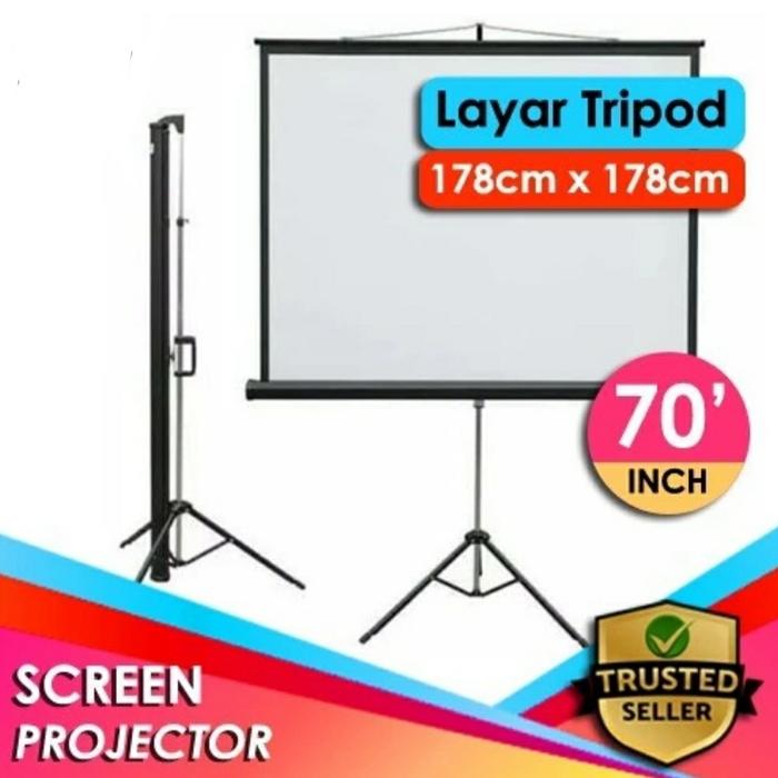 Jual Layar Proyektor 70" Inch + Tripod Screen Projector 70inch Termurah - T - Jakarta Pusat ...