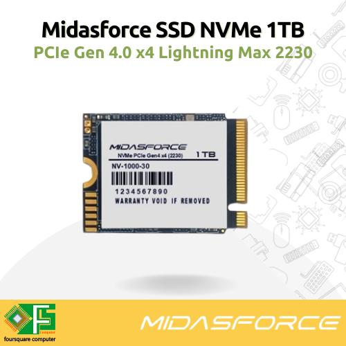 Jual Midasforce SSD NVMe 1TB PCIe Gen4 x4 Lightning Max 2230 - Kota ...