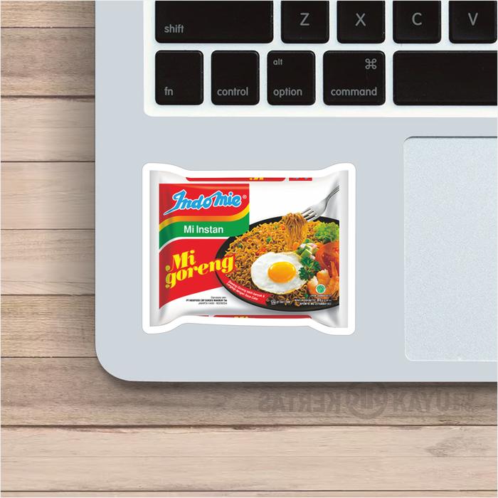 Jual Sticker Indomie Goreng | Stiker Tempel Vinyl Anti air + Laminasi ...