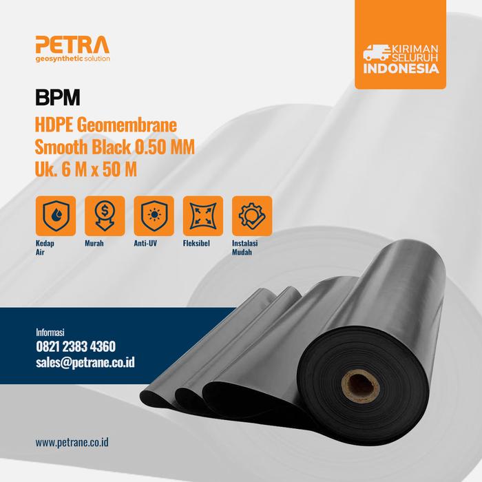 Jual Terpal HDPE Geomembrane Tebal 0.5mm Size 6mx5m (Potongan / Eceran ...