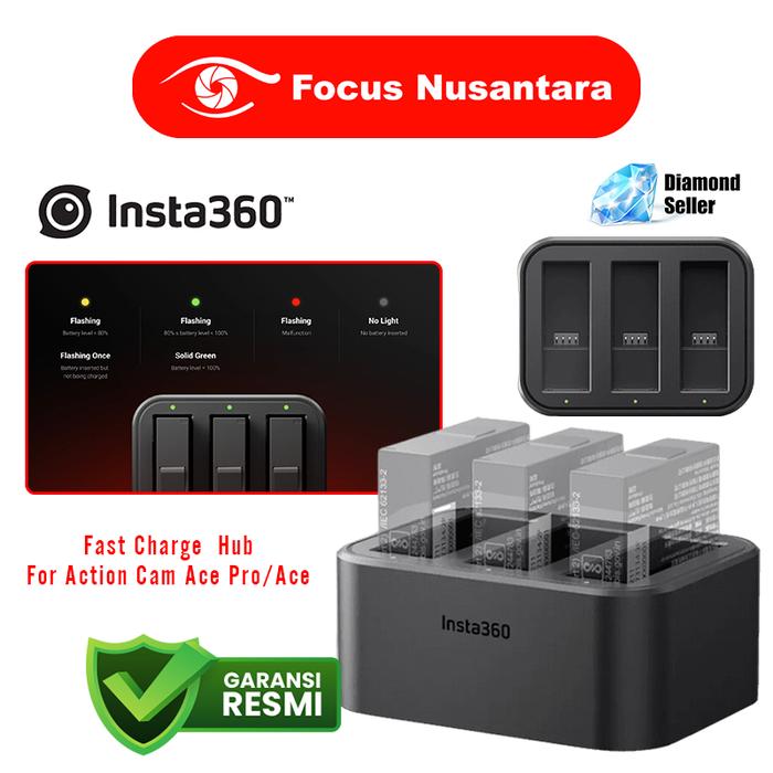 Promo INSTA360 Ace / Ace Pro Fast Charge Hub Insta 360 GARANSI RESMI ...