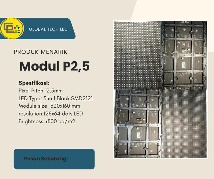 Jual Modul Led Videotron P2.5 SMD RGB Indoor - Kota Surabaya - GLOBAL ...