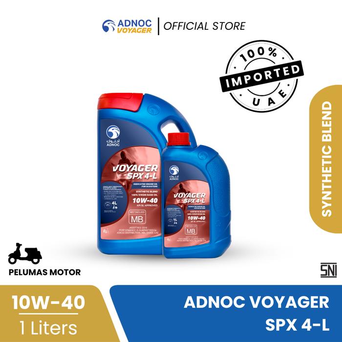 Promo Oli Motor Matic ADNOC Voyager SPX 4-L 10W40 - 1 Liter - Jakarta ...