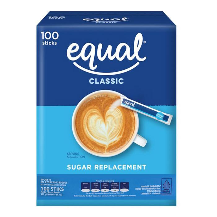Jual Equal Classic STICK Sweetener Zero Calorie / Pemanis Pengganti ...