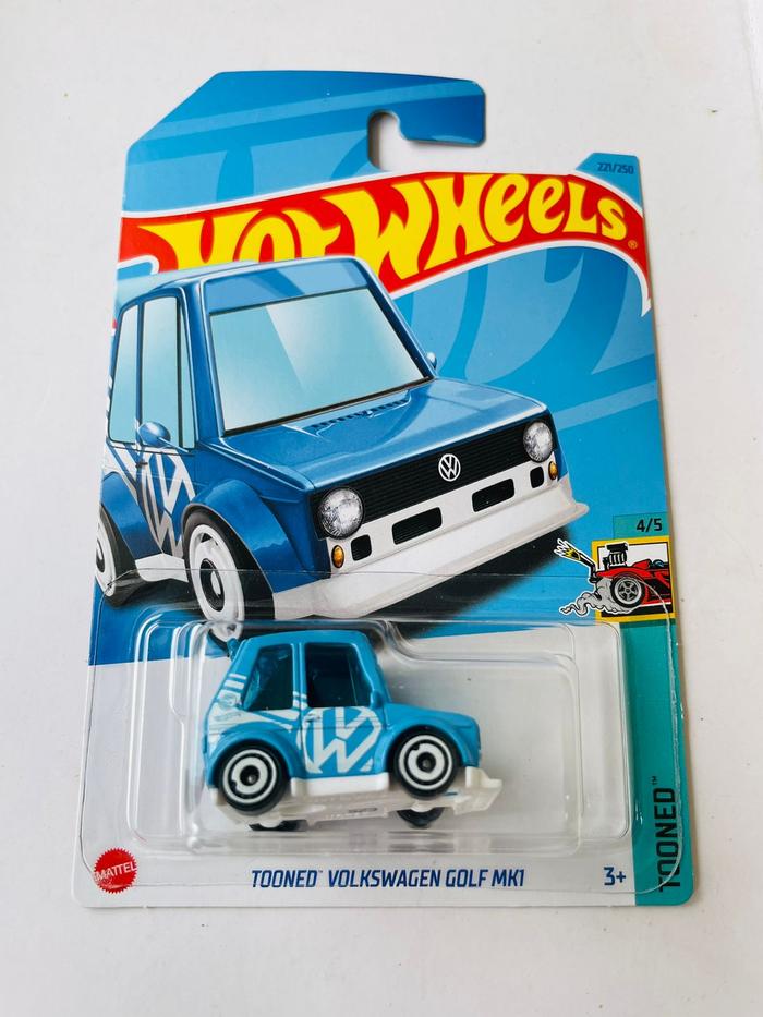 Jual Hot Wheels Tooned Volkswagen Golf Mk1 Biru Diecast Miniatur Mobil ...