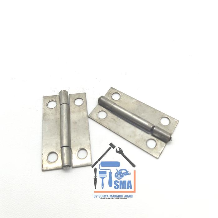 Jual Engsel Besi Hinges 3,5cm 2 Lubang Engsel Lemari Engsel Jendela ...