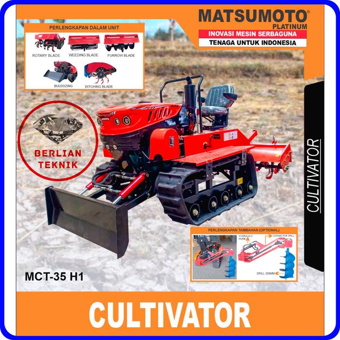 Jual Crawler Tractor Cultivator Traktor Matsumoto MCT 35 H1 - Jakarta ...