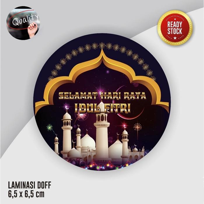 Jual Stiker Toples Lebaran / Sticker idul Fitri Hampers Lebran - Isi 10 ...