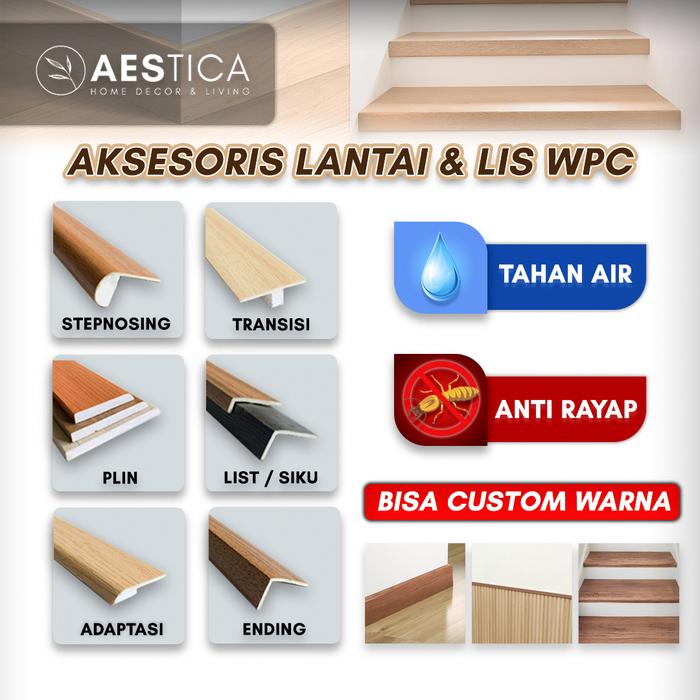 Jual Aksesoris Lantai Lis Siku WPC Wall Panel Plin Adaptasi Transisi ...