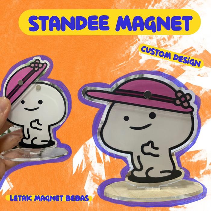 Jual standee magnet custom / standee akrilik magnet / standee akrilik ...