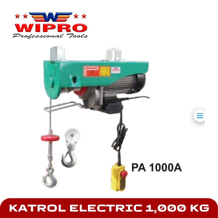 Jual WIPRO Katrol Listrik Max 1,000 Kg / Electric Hoist 12 Meter PA ...