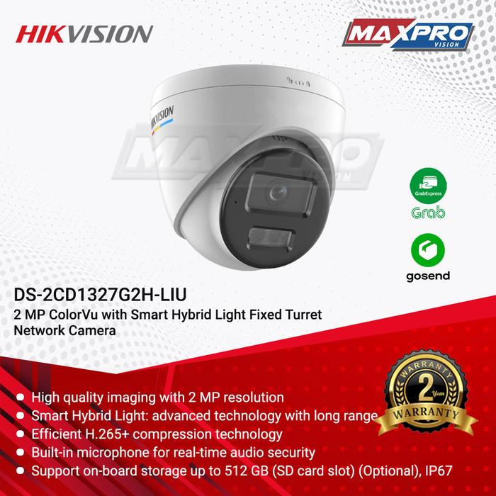 Jual DS-2CD1327G2H-LIU - IP 2MP COLORVU HYBRID AUDIO CAMERA - Jakarta Barat - Maxpro Vision ...