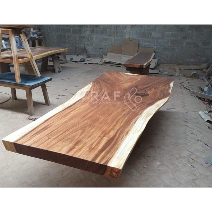 Jual Papan Meja Kayu Trembesi Meh Suar, Kayu Solid Tanpa Sambung ...