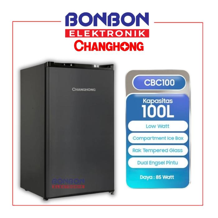 Promo CHANGHONG Kulkas 1 Pintu 100L CBC 100 / Mini Portable CBC-100 ...