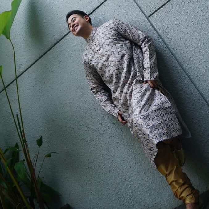 Jual Kurta India Katun Chanderi/Gamis Cowok/ Baju Koko Koko - 48/4XL ...