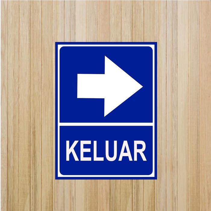 Jual Stiker Arah Panah Masuk Keluar / Rambu Arah Masuk dan Keluar ...