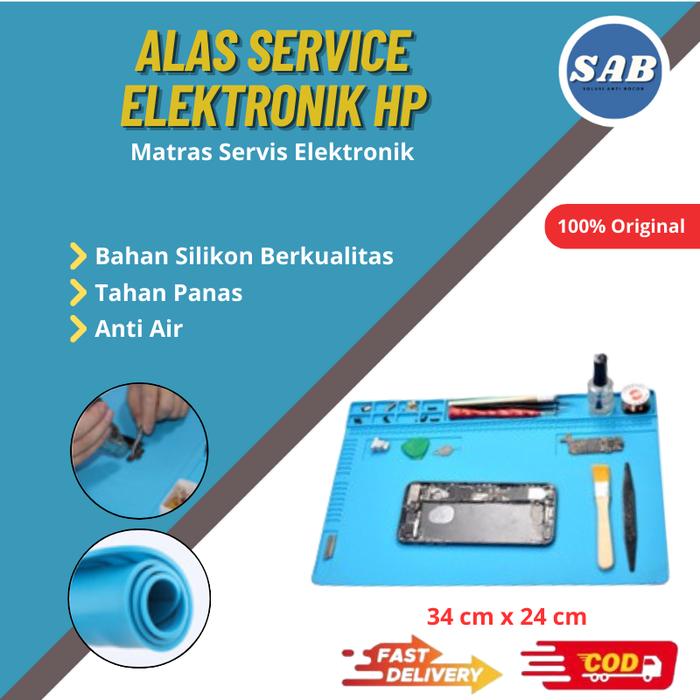 Promo Karpet Matras Alas Service HP Anti Panas Tatakan Service ...