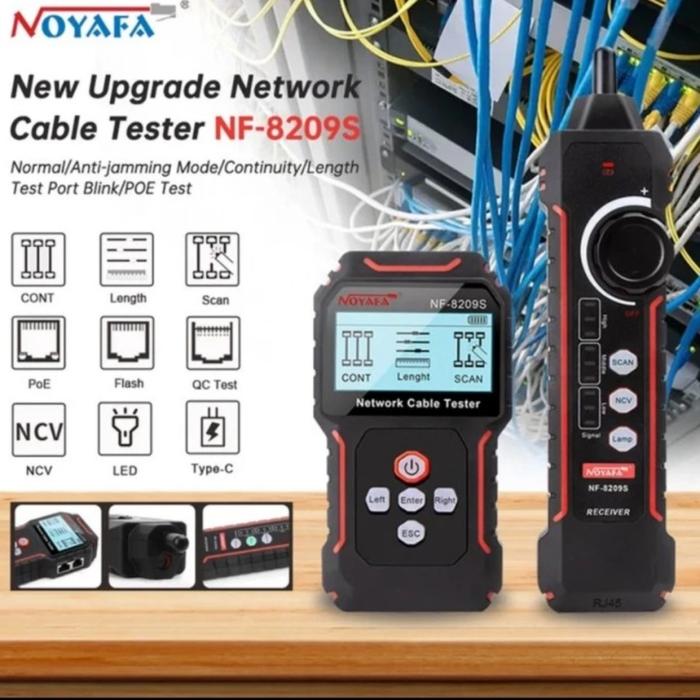 Jual NOYAFA NF-8508 Optical LAN Wire Meter Tracer Digital - NF 8209S ...