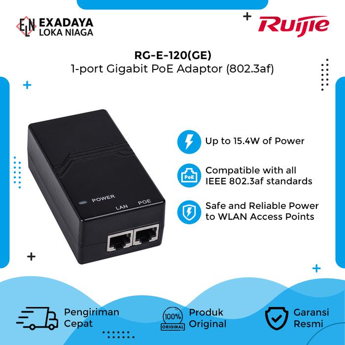 Jual Ruijie RG-E-120(GE) Power Over Ethernet Adaptor POE RG-E-120 GE ...