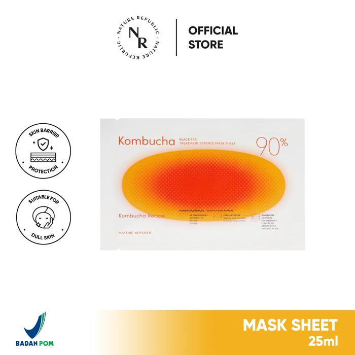 Promo NATURE REPUBLIC Kombucha Black Tea The First Essence Mask Sheet ...