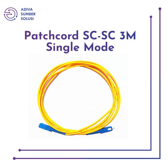 Jual Patchcord SC-SC 3M Single Mode / Patchcord / Fiber Optic / Patch cord - Kota Cirebon ...