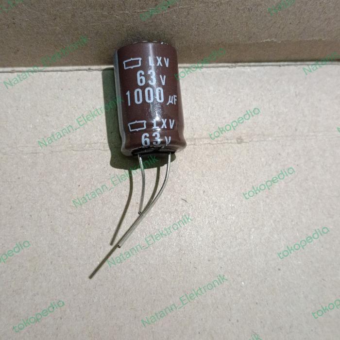 Jual 5523 kapasitor elco 1000uf 1000 uf 63v 63volt 63 volt nippon ...
