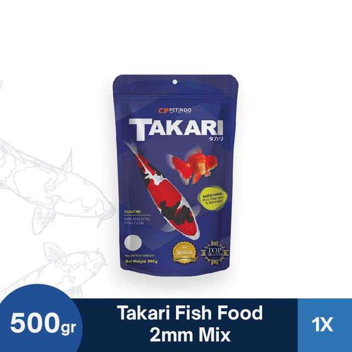 Jual Takari Fish Food Floating Type Mix 2mm Pakan Ikan Hias - 500gr ...