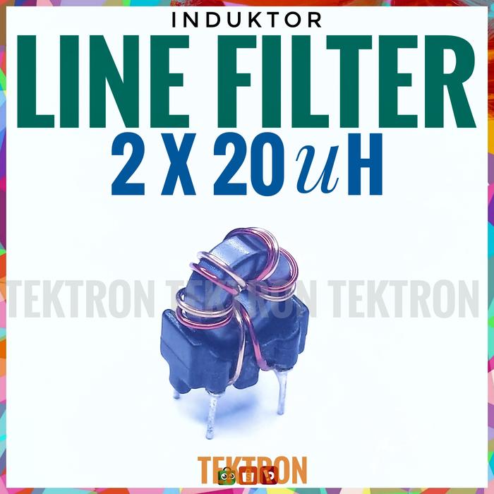 Jual INDUKTOR 20uH LINE FILTER 1:1 TRAFO TOROID FERIT 2X 0.02mH 8mm ...
