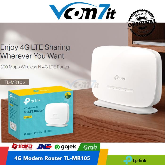 Jual TP-Link TL-MR105 300 Mbps Wireless 4G LTE Modem Router Internal ...