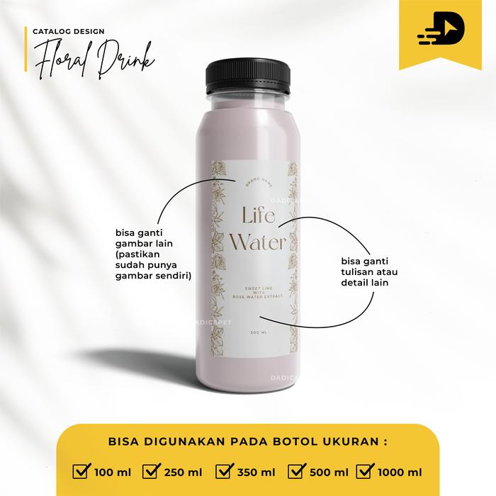 Jual [MINIM 30 PCS] Stiker Label Minuman / Sticker Label Botol Minum ...