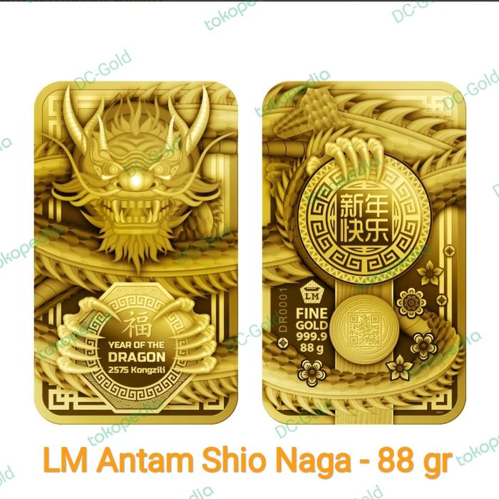 Jual Logam Mulia LM Emas Antam 88 gr Year of the Dragon Shio Naga - Jakarta Barat - DC-Gold ...
