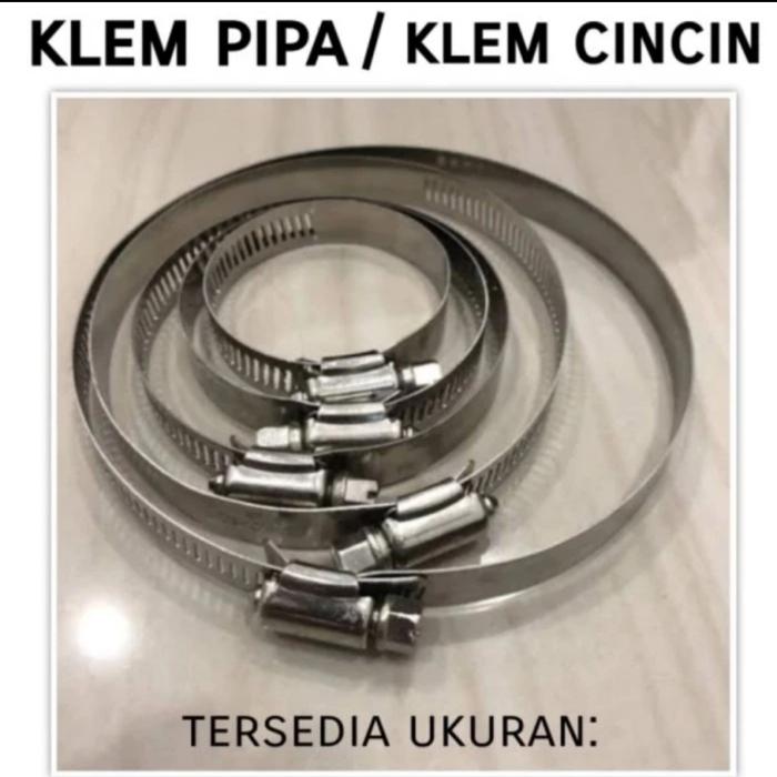 Jual KLEM SELANG FLEXIBEL DUCTING 3, 4, 5 INCHI/ KLEM PIPA DUCTING - 3 ...