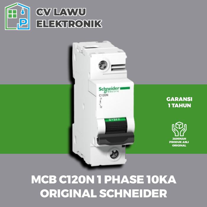 Jual MCB C120N 1P Schneider 80A 1 Phase 10kA A9N18357 - Jakarta Barat - CV Lawu Elektronik ...