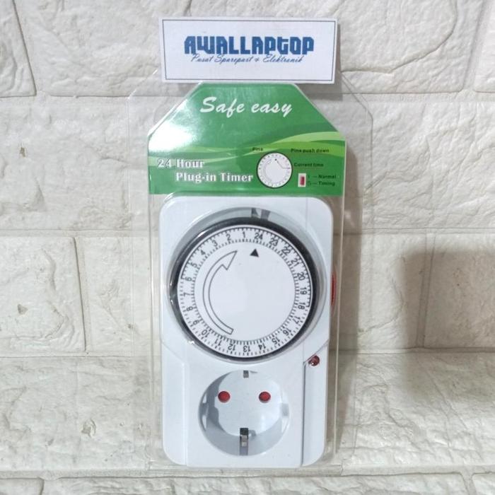 Jual timer ac 220v timer socket timer mekanik 24jam 16A 3600w Rains Ofc ...