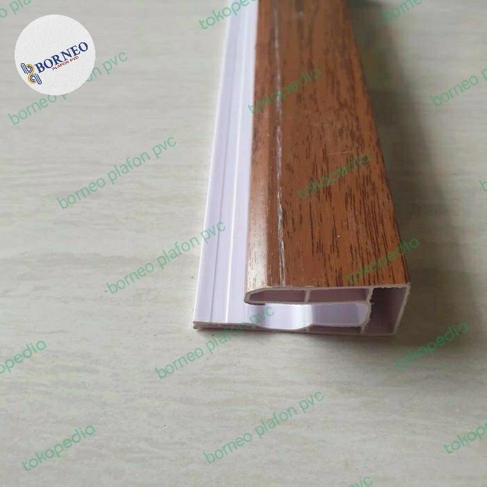 Jual lis plafon pvc motif kayu - Jakarta Barat - borneo plafon pvc ...