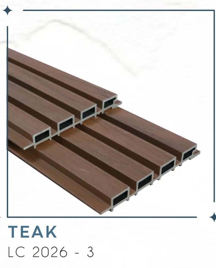 Jual Wall Cladding WPC Outdoor Motif Kayu Panel Ukuran 2900x220x25 mm ...