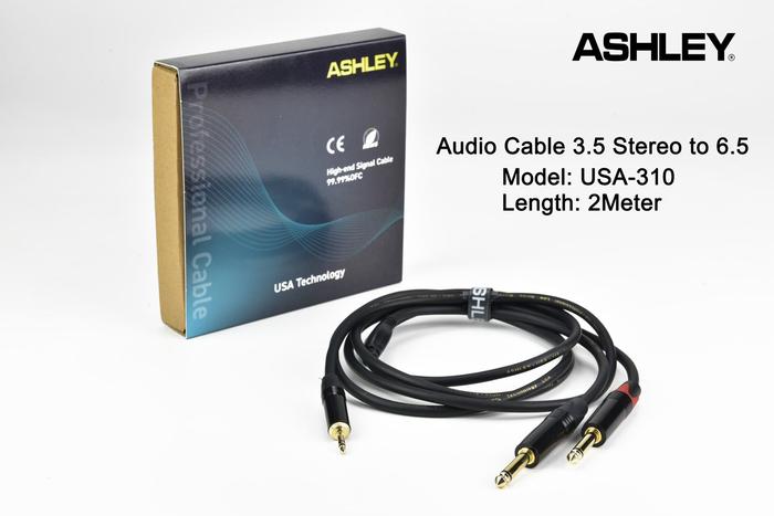 Jual Kabel Ashley Original 2 Akai Mono 6.5mm to 1 Mini Stereo 3.5mm USA ...