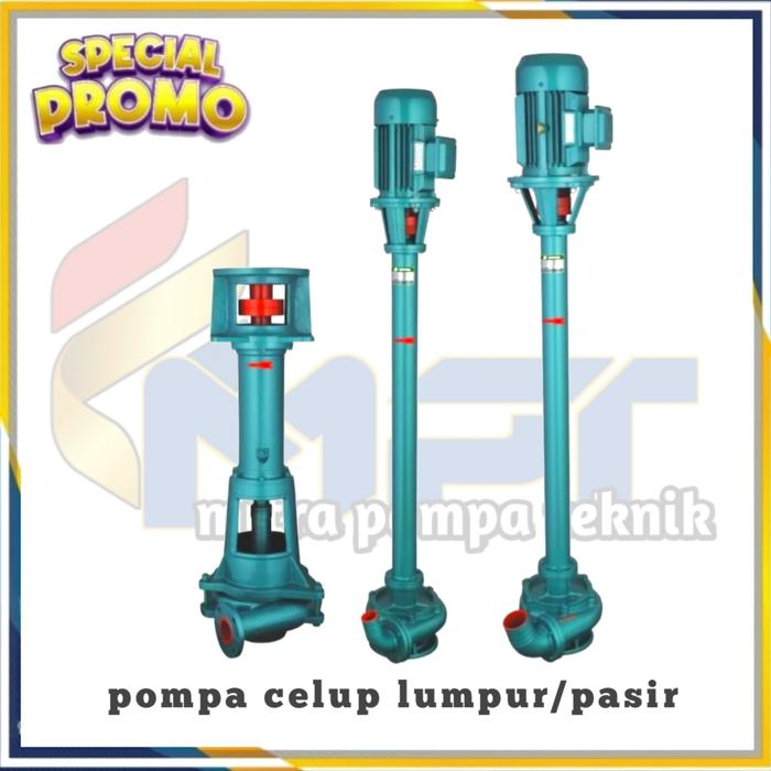 Jual pompa lumpur 4 inch motor 22kw 30 hp Vertical Pompa sedot lumpur ...