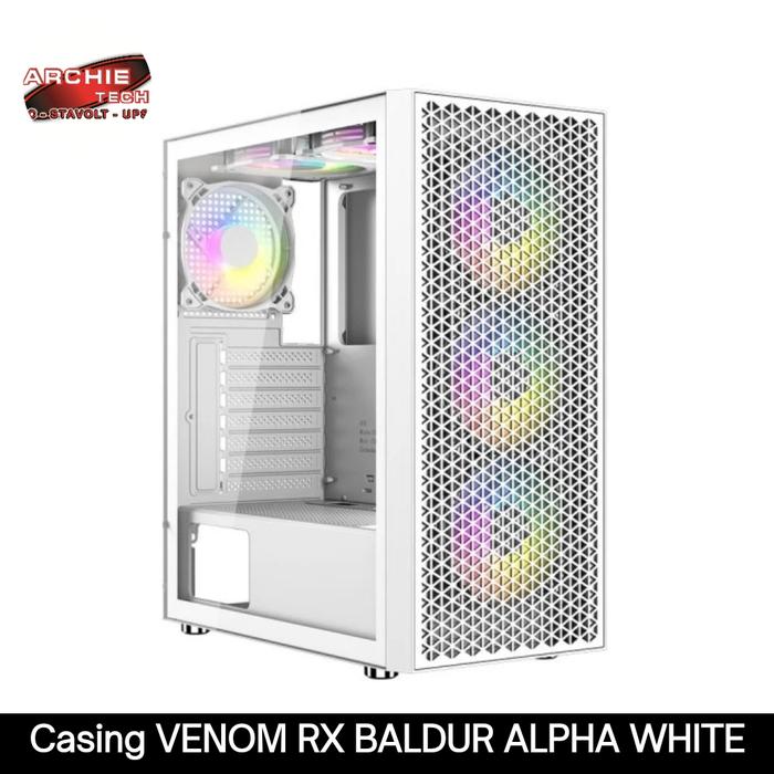 Jual Casing VENOM RX BALDUR ALPHA ATX,M-ATX,ITX (Non Psu) Include 3 Fan ...