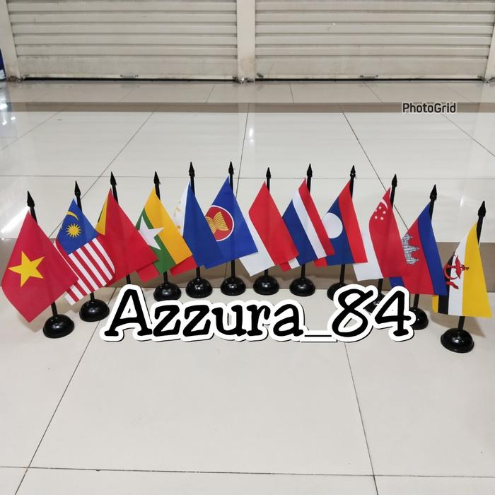 Jual tiang kayu meja + bendera anggota asean - Jakarta Pusat - Azzura ...