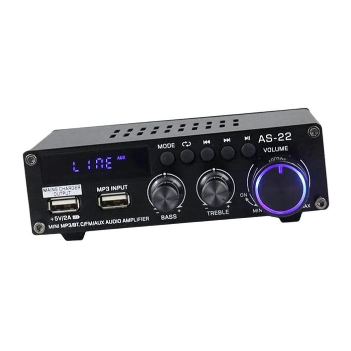 Jual Top Audio Stereo Amplifier Receiver 2 Channel Mini Home Theater ...