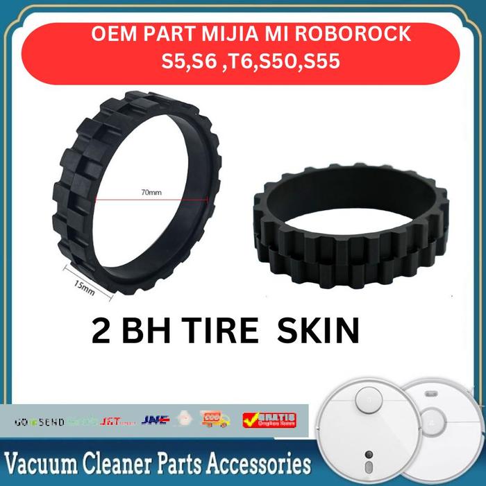 Jual roborock S5 T6 T7 1S Tire Skin Karet ban robot vacuum cleaner ...