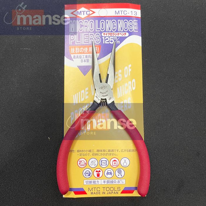 Jual Tang Jepit MTC-13 5 Inch 125mm / 5" Micro Long Nose Pliers ...
