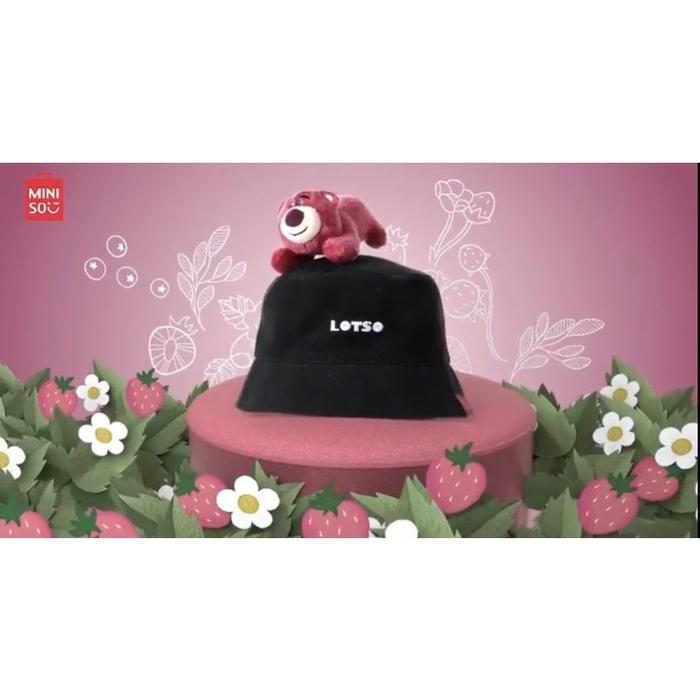 Jual Topi termasuk Boneka Lotso Toy Story Miniso Cute Bear Hat Bolak ...